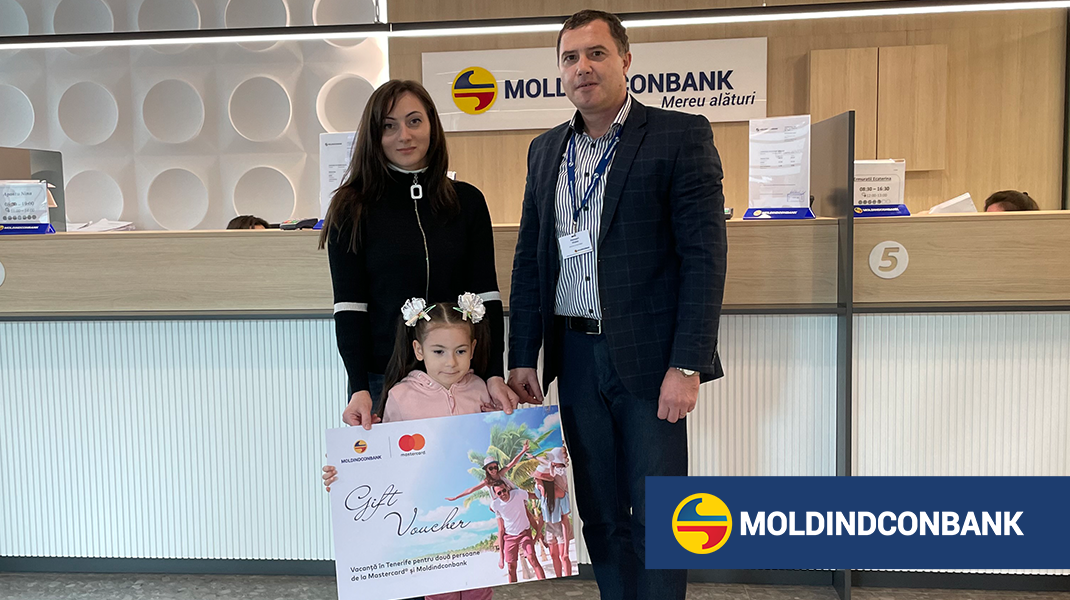 Moldindconbank și Mastercard au trimis în Tenerife o nouă câștigătoare: „Merg la mare pentru ...