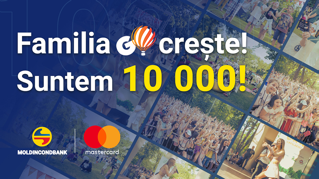Familia Mastercard GO de la Moldindconbank crește. Peste 10 000 de copii și adolescenți folosesc ...